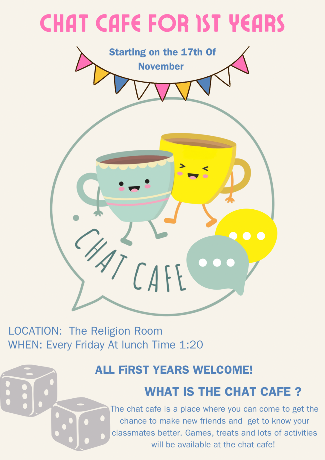 ‘Chat Café’ – Loreto Secondary School